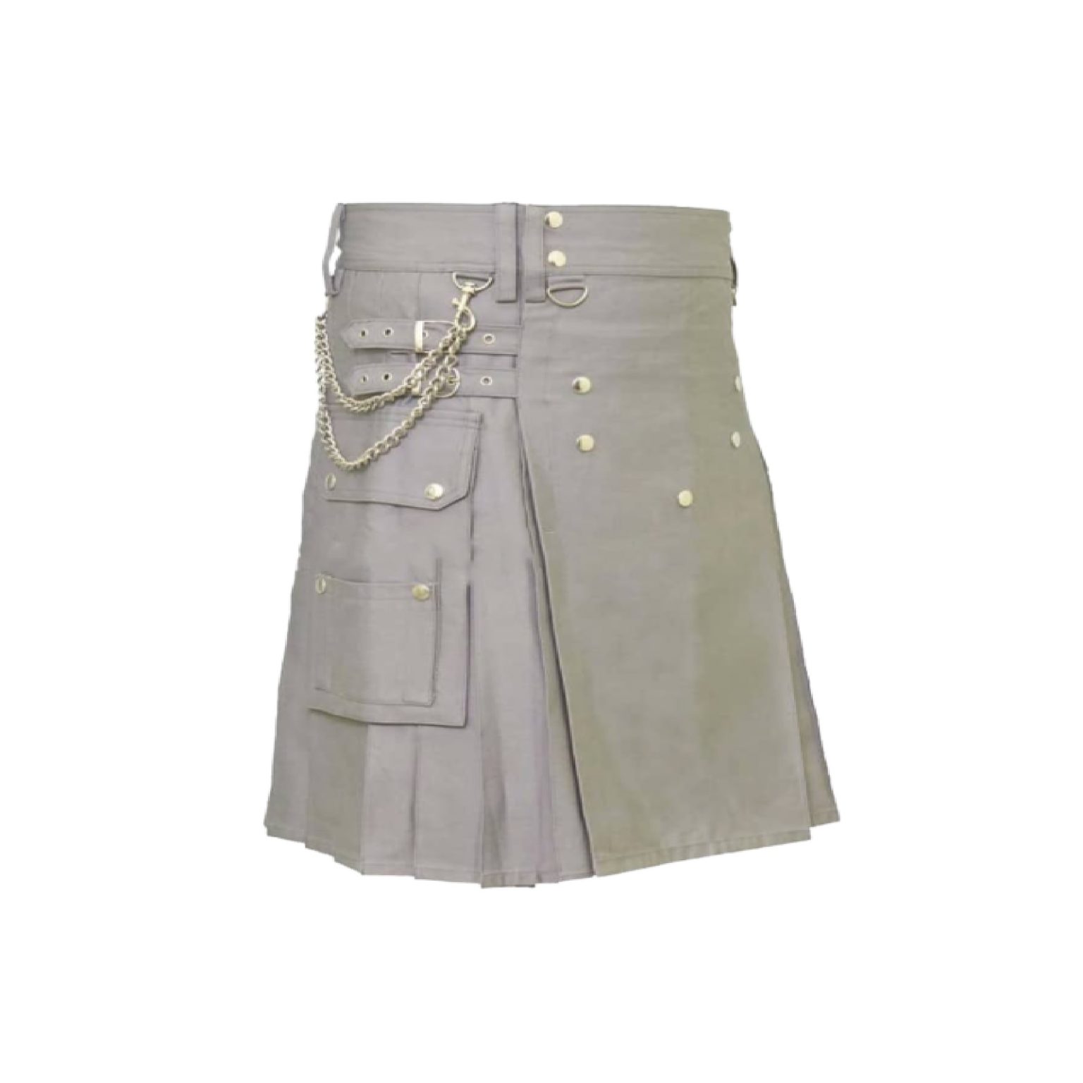 New Chocolate Brown Mini Leather Traditional Scottish Kilt