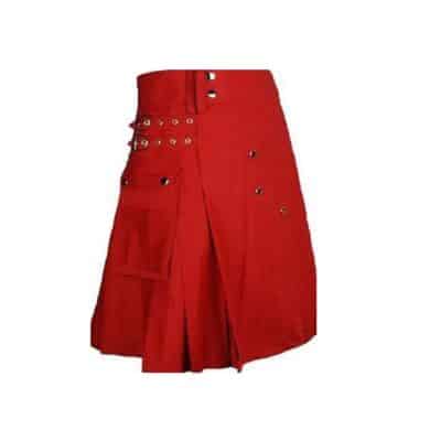Scottish Men Red Utility Kilt | Traditional Kilts For Sale Nov 2020 ...
